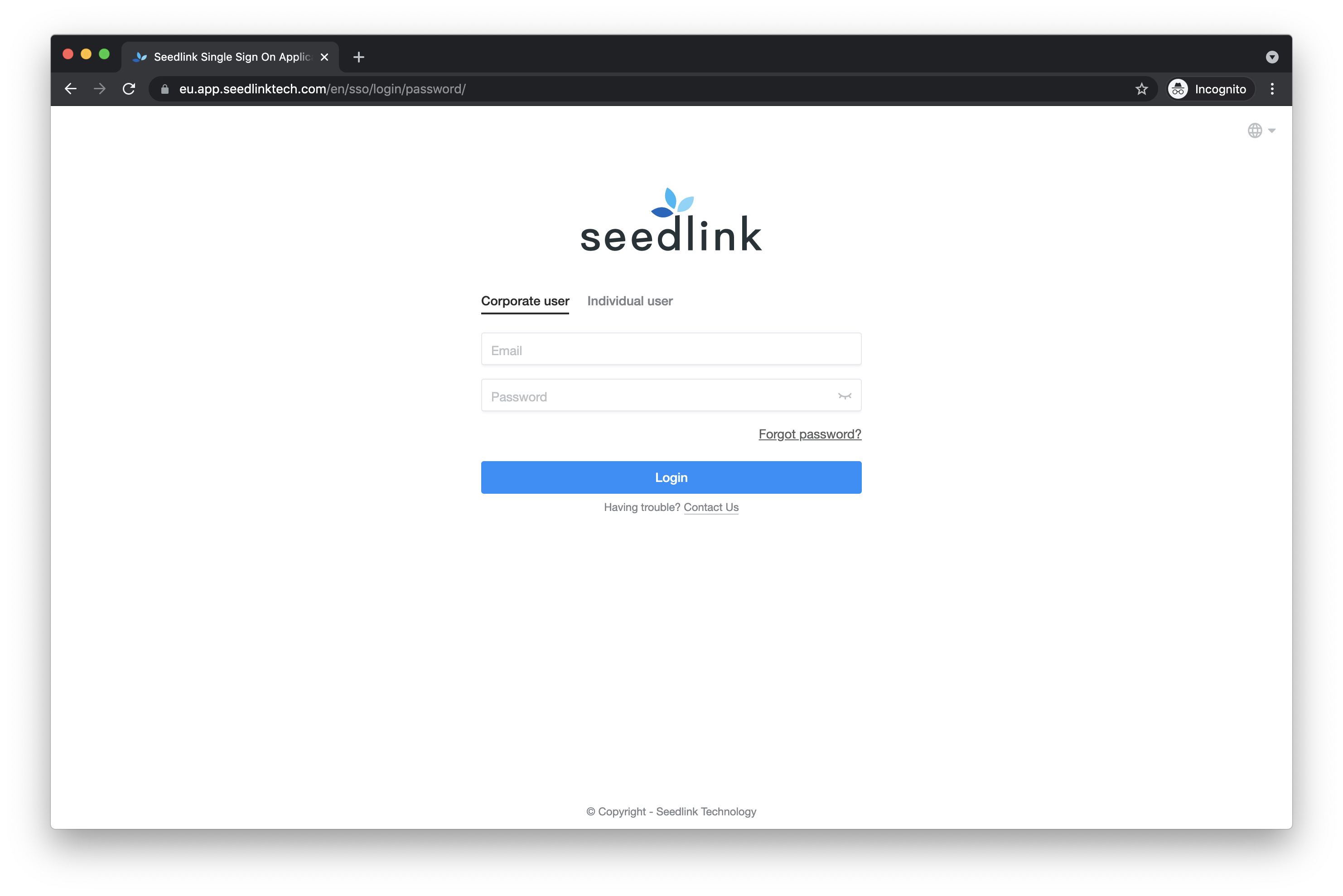 Login | Grow with Seedlink